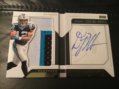 2018 panini playbook Dj Moore rookie patch auto 9/99 | eBay