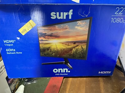 ONN 22" Widescreen Full HD LED Monitor-Black (100002480) Box Shows ...