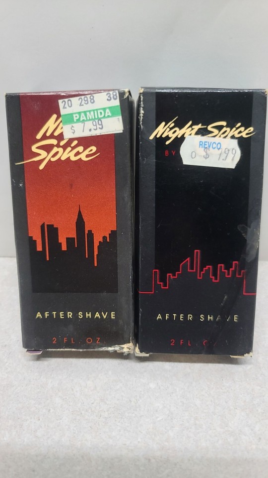 2 Pack NIGHT SPICE by OLD SPICE After Shave Lotion for Men 2oz Splash ...