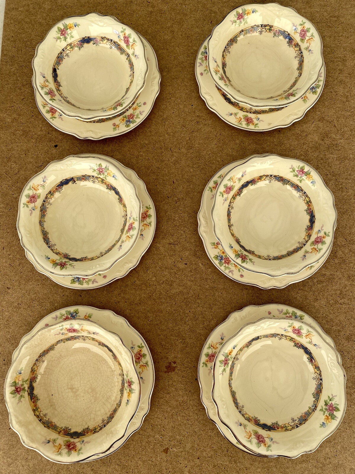 Homer Laughlin Virginia Rose China Set 66 - B35 N8 - RARE | eBay