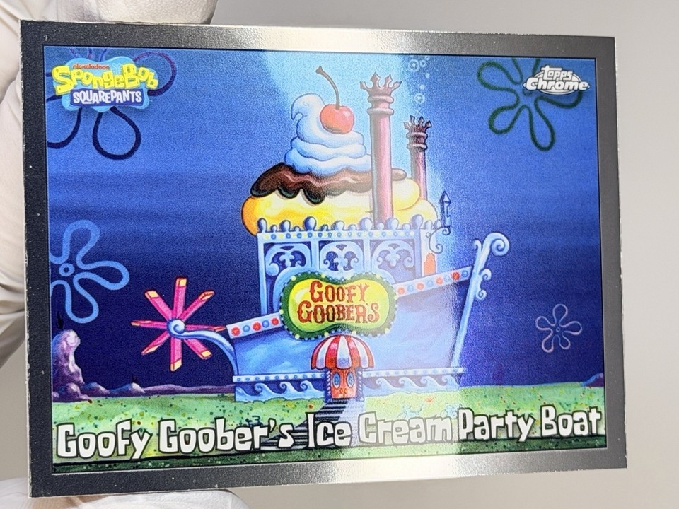 2025 Topps Chrome SpongeBob Base #146 Goofy Goober's Ice Cream Party ...