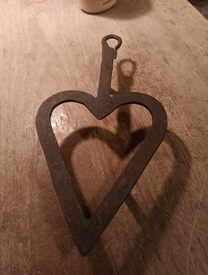 Antique Heart Iron Trivet | eBay