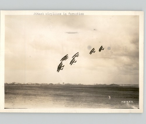 Army ATTACK PLANES Practice Formations SACRAMENTO Vintage 1930s Press ...