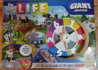The Game of Life GIANT EDITION Board Game for Ages 8 and up Fun For ...