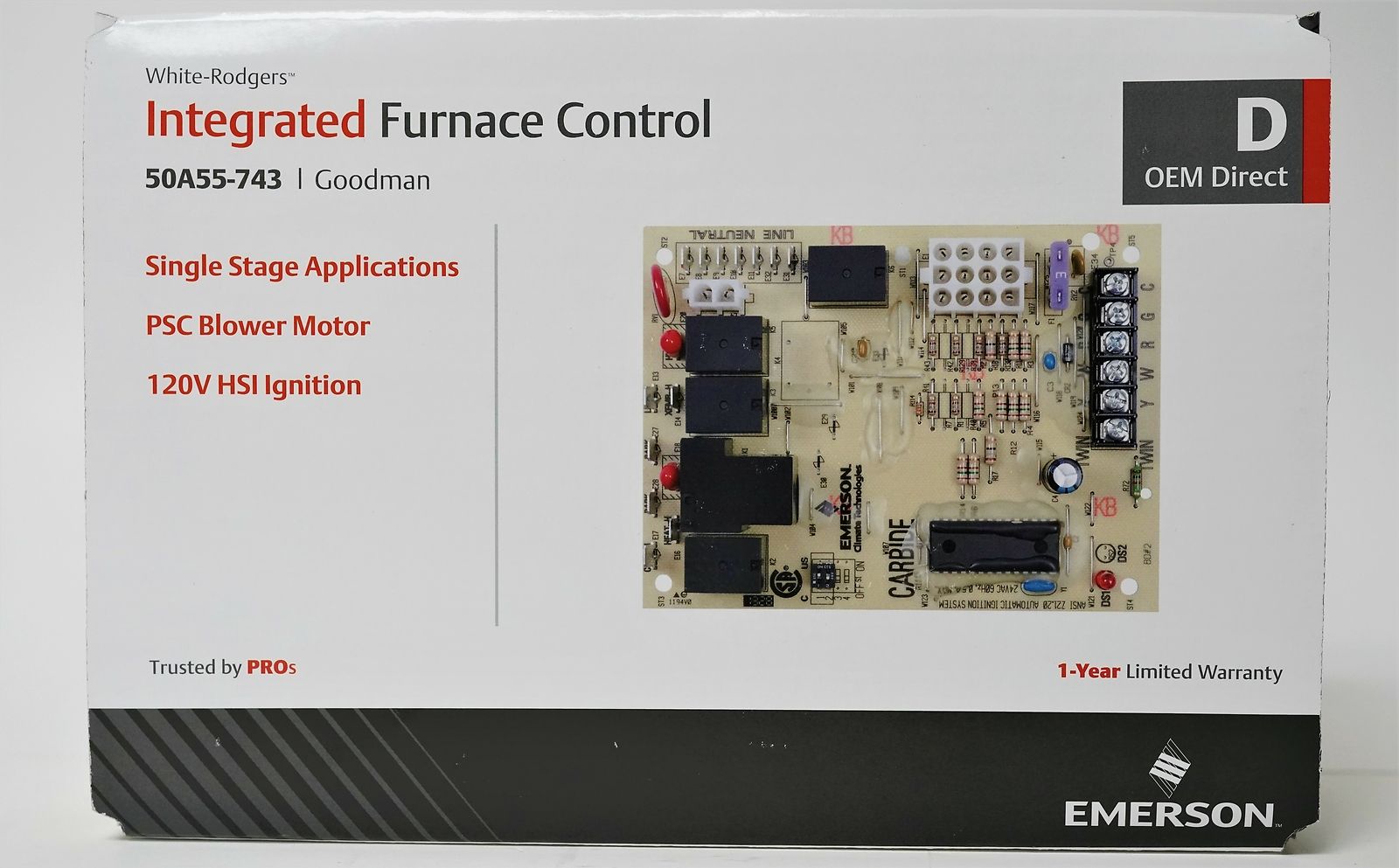 50A55-743 for Amana/Goodman PCBBF112S 0130F00005S B18099-26 B1809926S ...