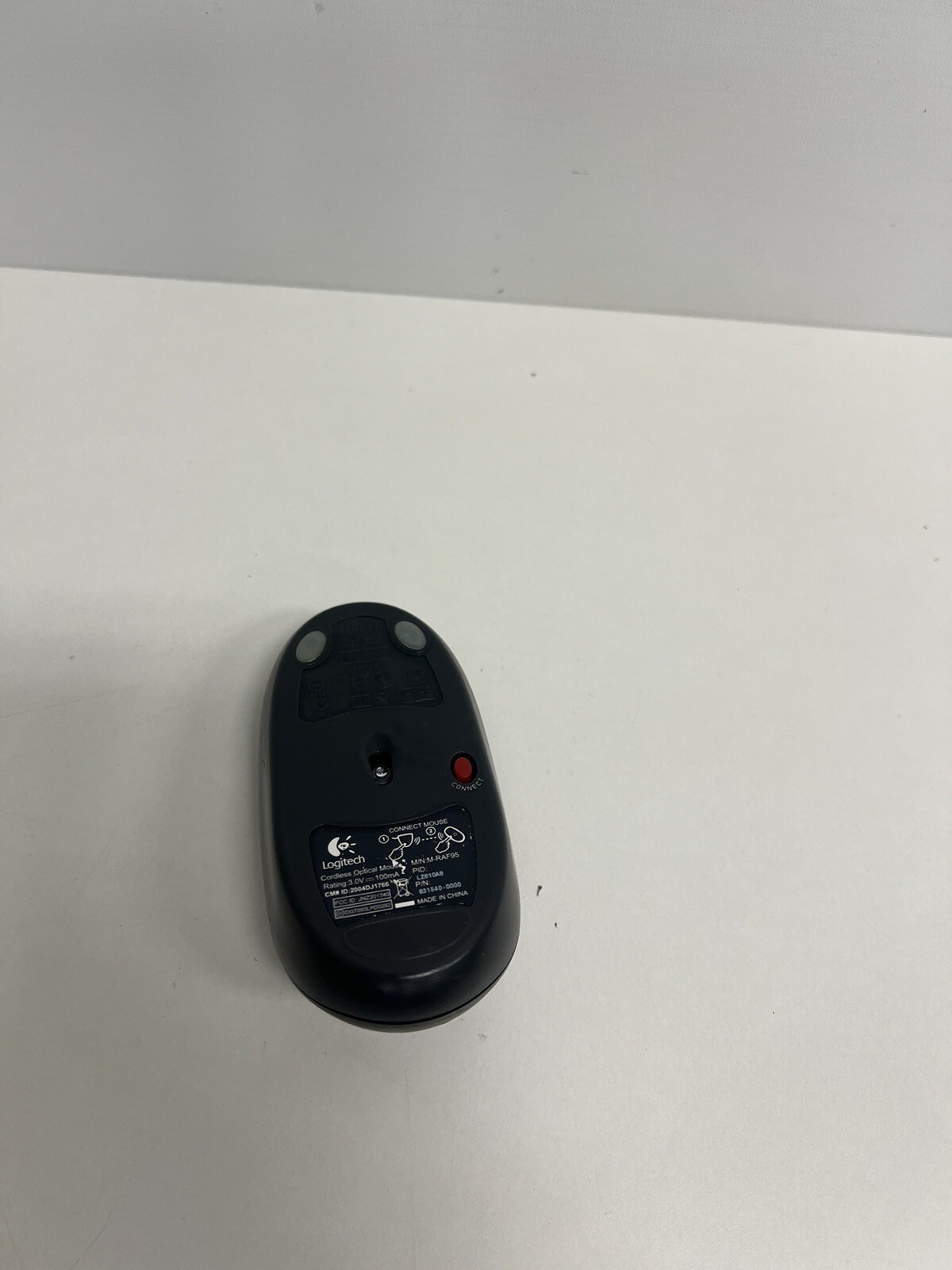 Logitech M-RAF95 Black Wireless USB 3-Buttons Scroll Wheel Optical ...