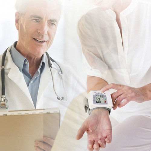 Automatic Blood Pressure Digital Monitoring Heart Rate Measure Machine ...