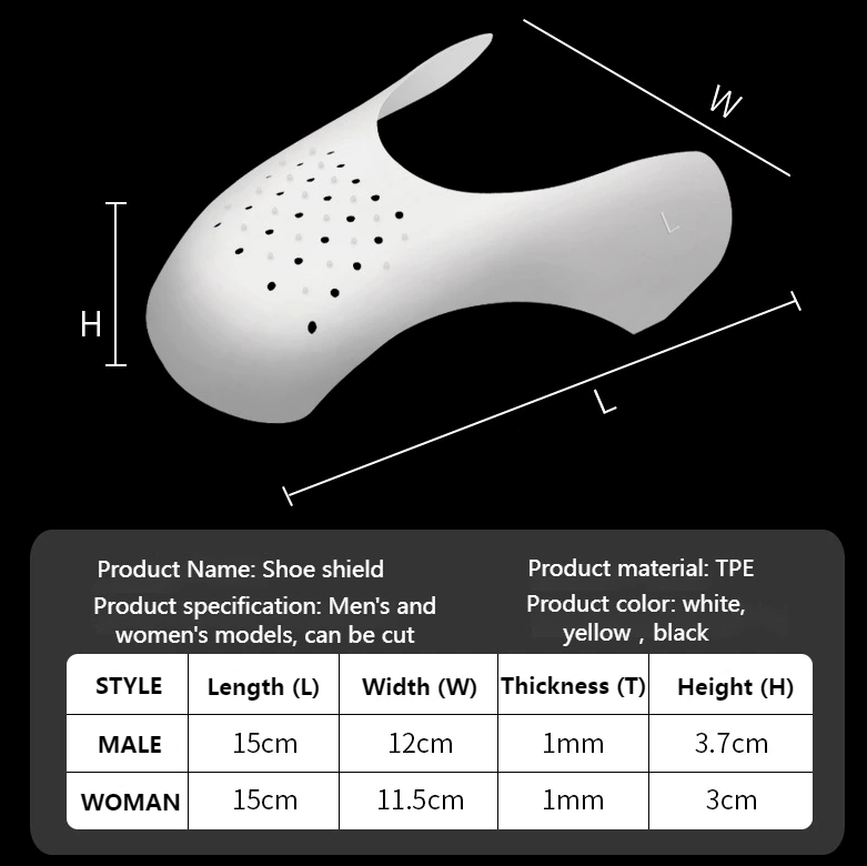 Pair Sneaker Shoe Anti Crease Protector Decreaser Toe Force Creasing ...