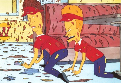Postcard Beavis and Butt-Head Comedy Cartoon Animated MTV Mike Judge ...