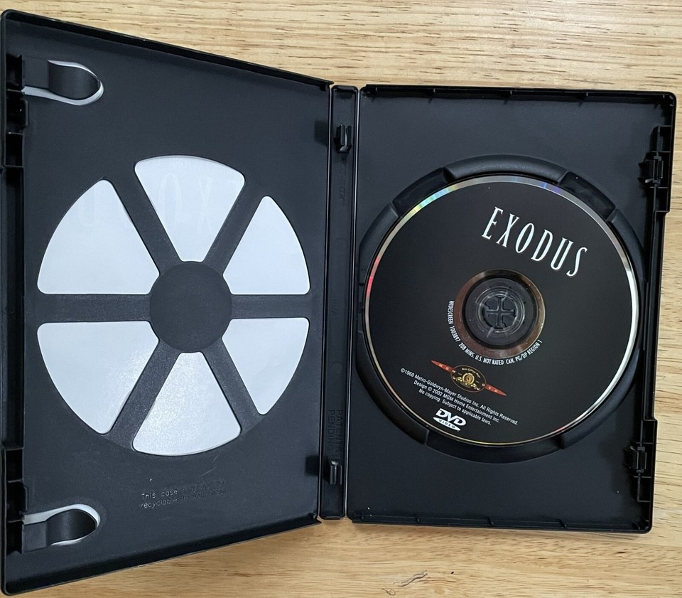 Exodus - DVD - Widescreen - Paul Newman - Eva Marie Saint - Lee J Cobb ...