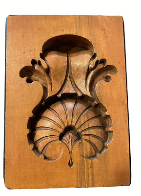 CIRCA 1800s ANTIQUE Wood block Pattern Mold Plaster Cast Gesso Mold ...