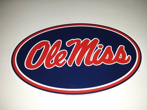 Ole Miss Sticker Decal 9" x 6" ( set of 12 stickers ) | eBay