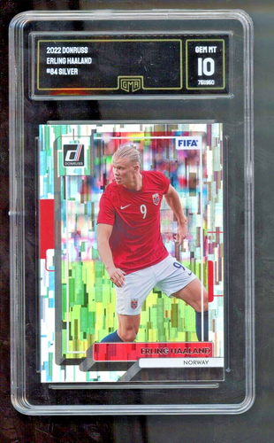 2022-23 Donruss FIFA ERLING HAALAND Silver #84 GMA 10 GEM Manchester ...