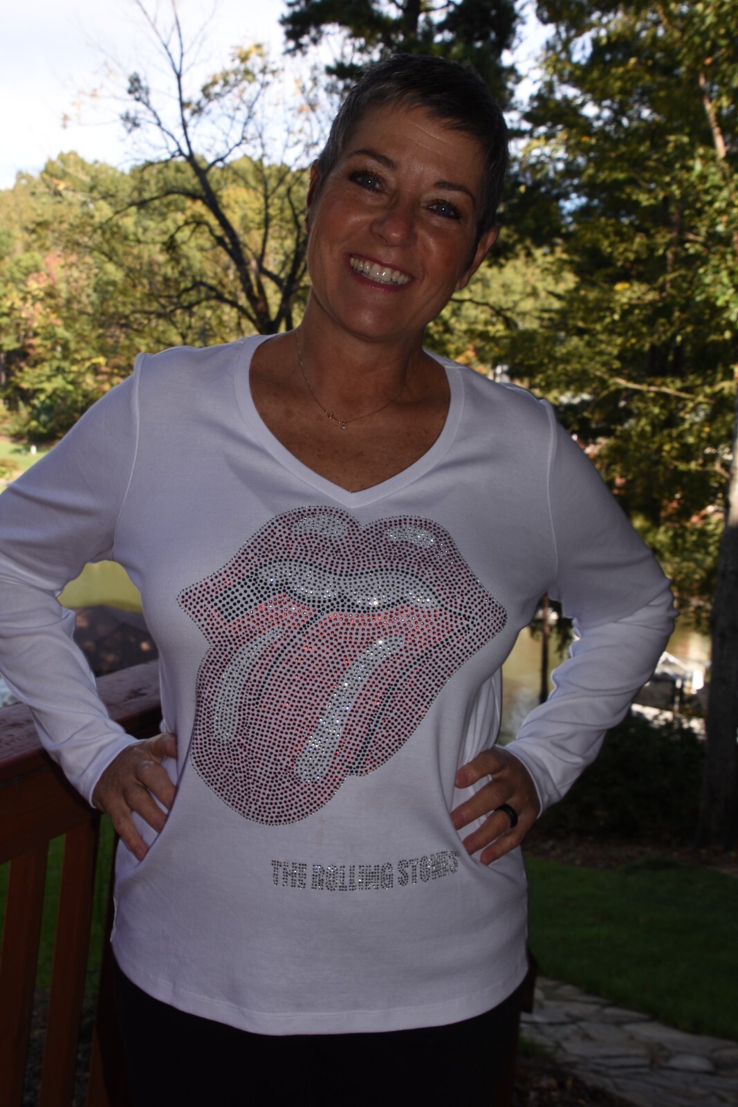 The Rolling Stones rhinestone bling shirt or tank XS S M L XL XXL 1X 2X ...