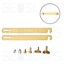 Divan Bed Linking / Connecting Bars Kit - Brass Plated / Gold - 4 Sizes ...