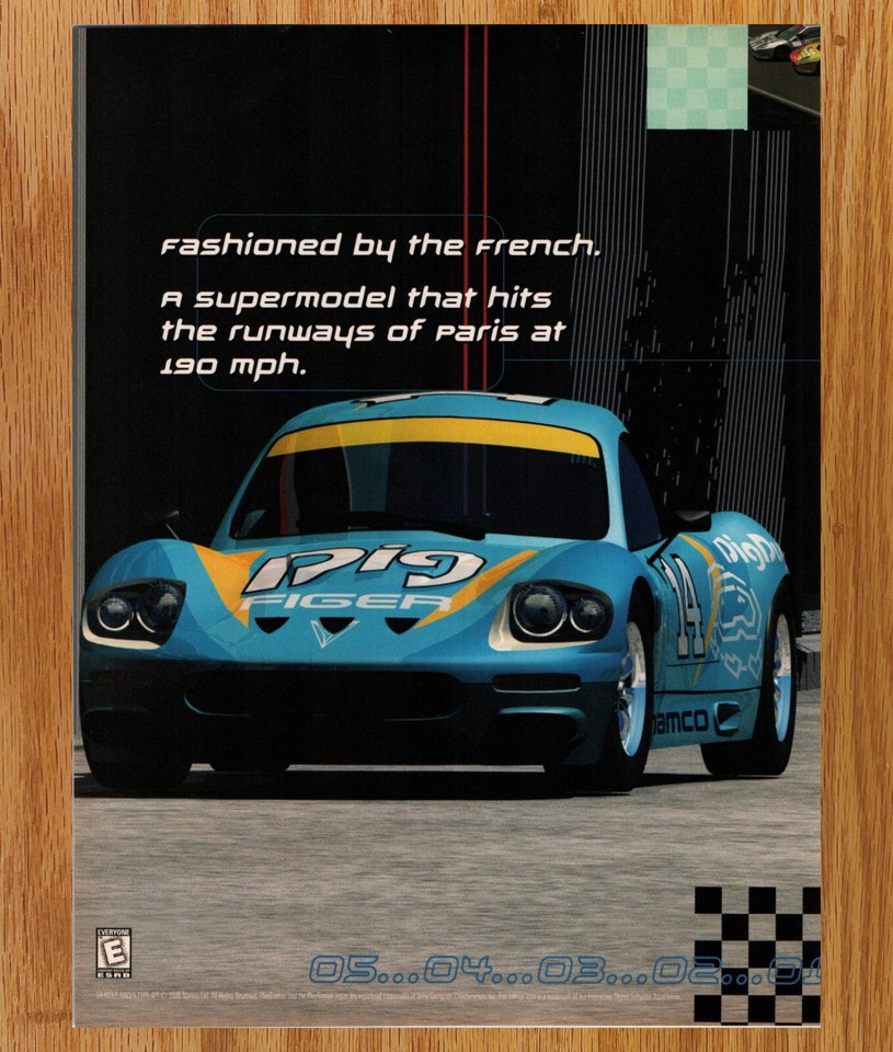 R4 Ridge Racer Type 4 Namco - 2 Page Video Game Print Ad Poster Promo ...