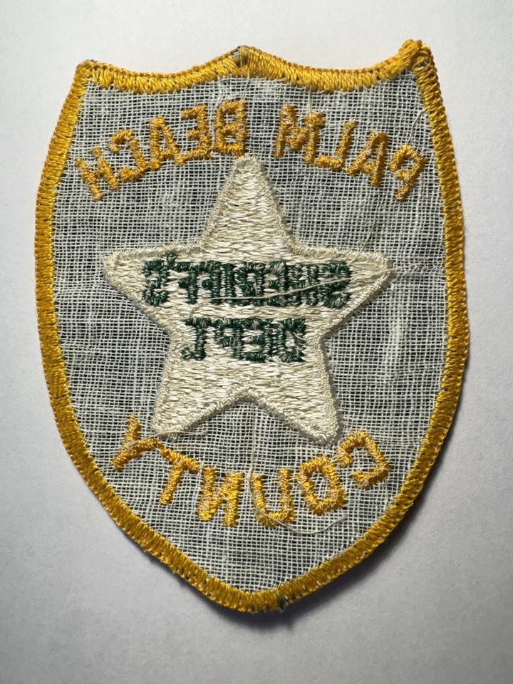 Palm Beach County Florida Police Patch ~ Obsolete | eBay