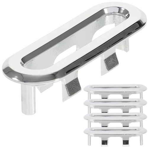 5pcs Bathroom Sink Overflow Caps Oval Overflow Drain Covers Oval Hole ...