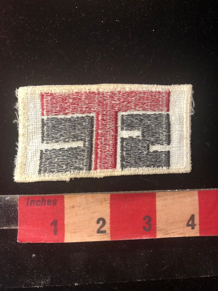 Vtg Red T Letter Initials S T C STC Advertising Patch C21Z | eBay
