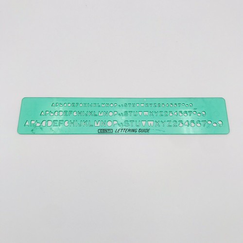 Conti Lettering Guide Vintage Drafting Hand Letters Tool | eBay