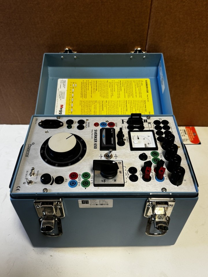 Megger SVERKER 650 Relay Single phase Programma Tester Set Calibrated ...