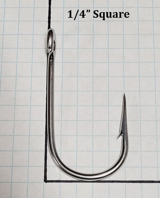 100 Mustad Beak 9510 8/0 Hollow Point Nickel Plated extra Strong Norway ...