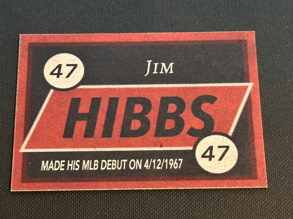 Jim Hibbs Signed Custom Card Auto California Angels Autograph Baseball ...