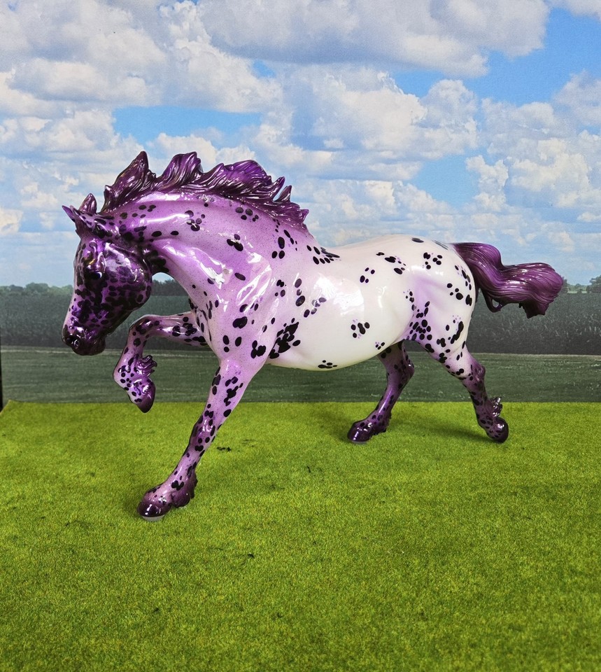 breyer traditional model horses Welch Cob Lywellyn Purple Appaloosa | eBay
