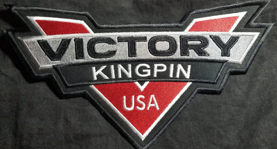 Kingpin Victory Motorcycles Embroidered approx Patch 6x11" | eBay