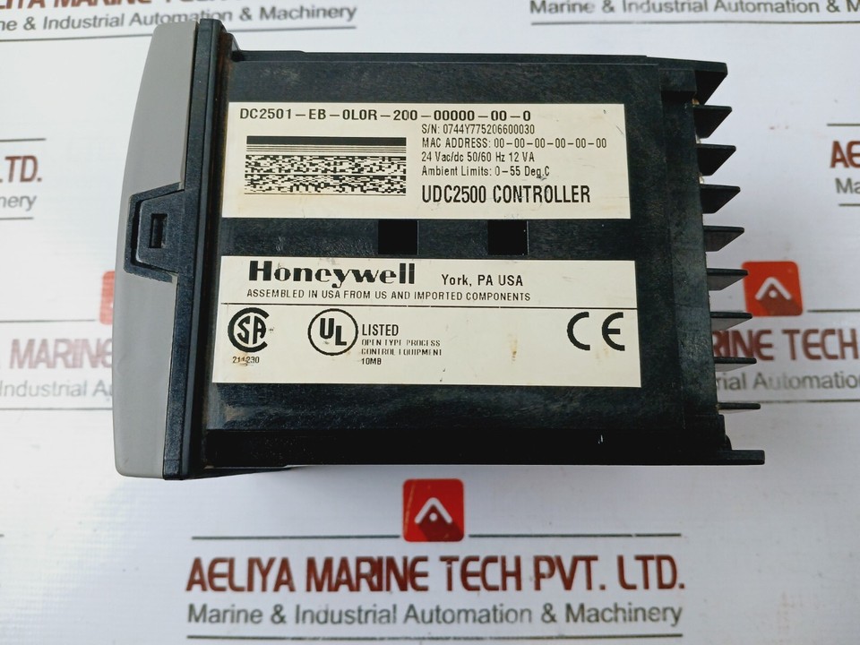 Honeywell UDC2500 Universal Digital Controller 24 VAC/DC 50/60 HZ 12VA ...