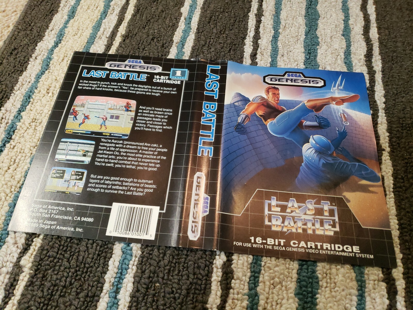 BOX ART ONLY Last Battle Sega Genesis Case OEM | eBay