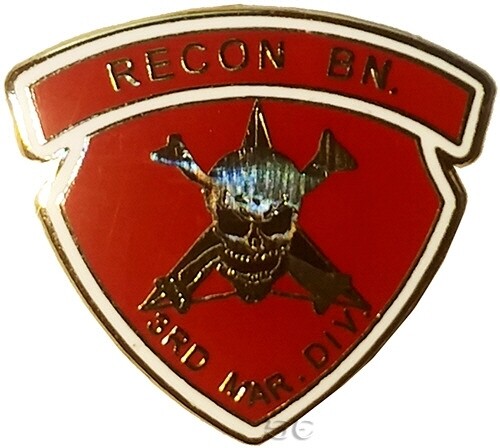 Marine Corps Lapel Pin Reconnaissance Battalion 3d Marine Division 3rd ...