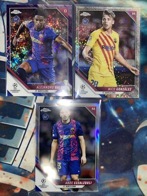 Barca Lot Topps Chrome Balde Purple Speckle /250, Nico Speckle, Abde ...