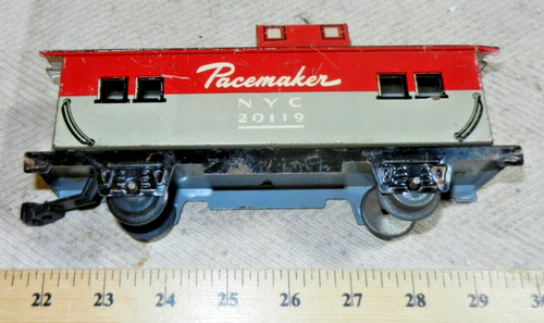 Marx 20119 NYC Pacemaker Caboose 4 Wheel 7 Inch Tin O Gauge - Number ...