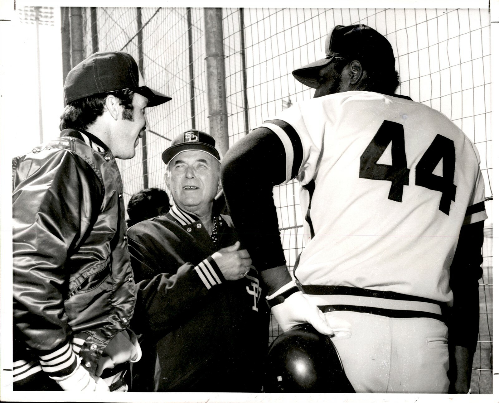 LG917 1974 Original Photo RAY KROC SAN DIEGO PADRES OWNER GLENN BECKERT ...