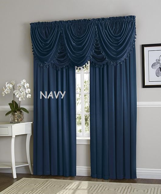Hyatt Window Curtain & Valance Assorted Colors & Styles solid Colors ...