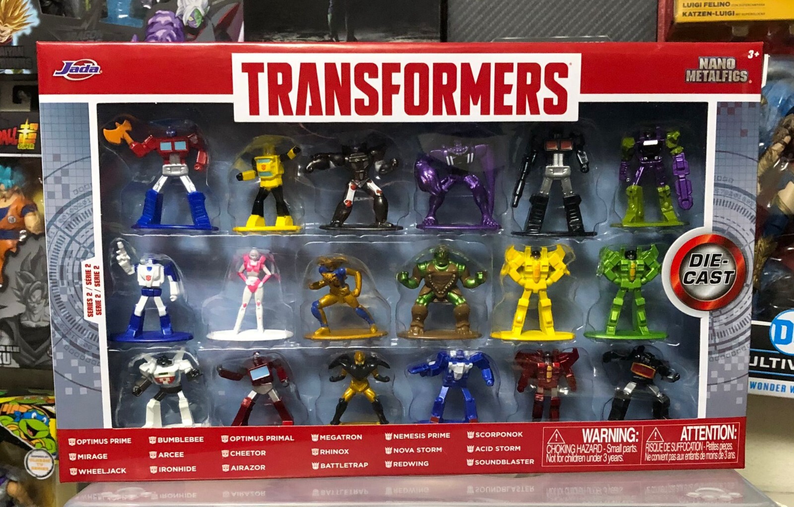 Jada Toys Nano Metalfigs Transformers Die-Cast Figures 1.65" 18-Pack | eBay
