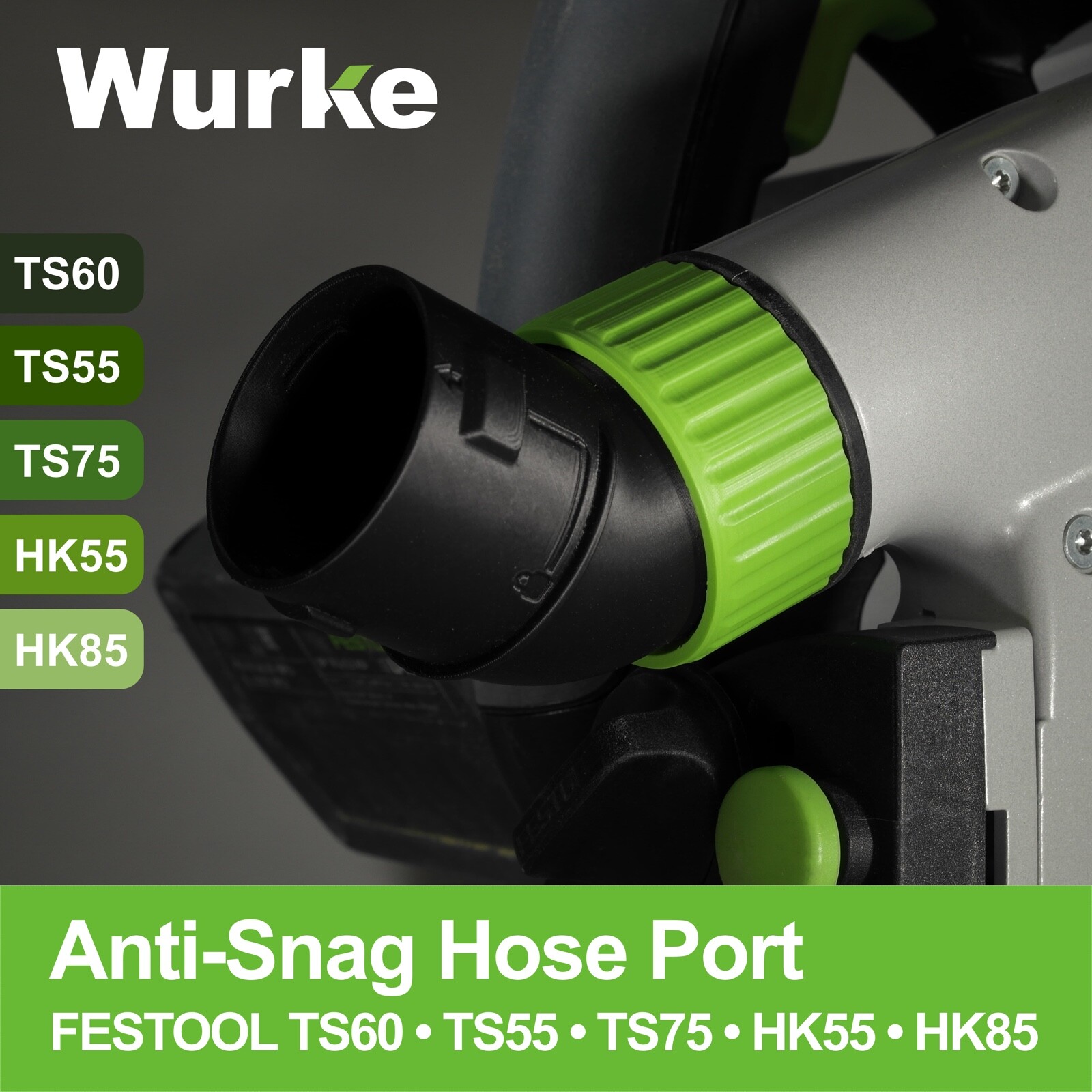 No Snag Hose Port with Fixable Positions Festool TS55 TS60 TS75 HK55 ...