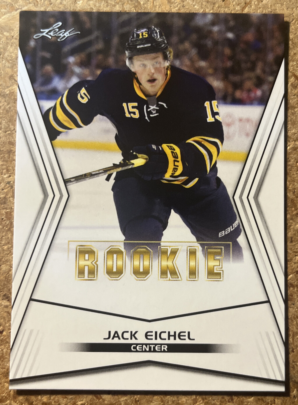 2015 Leaf Jack Eichel #4 Rookie Card RC Buffalo Sabres | eBay