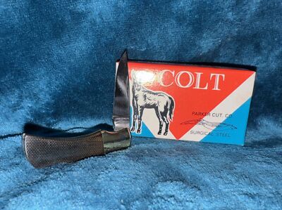VINTAGE Parker CUT CO Colt Knife JAPAN Black Scales | eBay