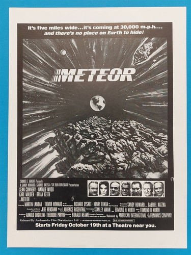 Meteor - Sean Connery Natalie Wood Karl Malden - Original 1979 Movie ...