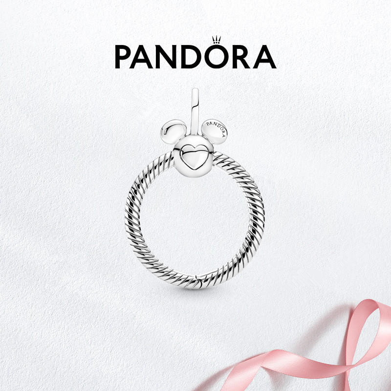 Authentic PANDORA Moments Charm Disney Mickey Mouse O Pendant Holder ...