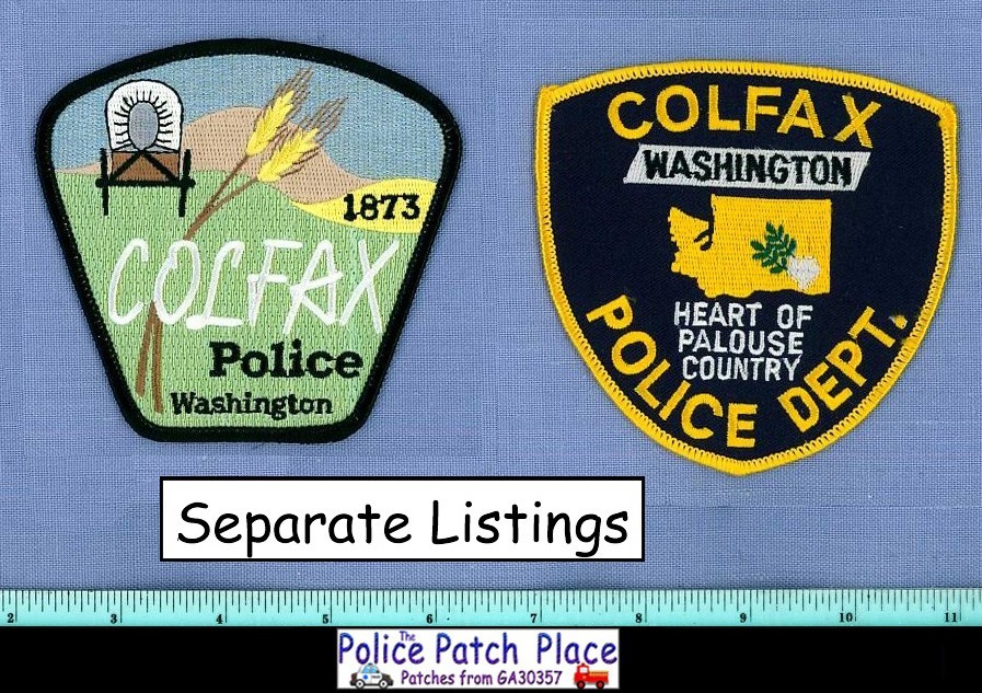 COLFAX WASHINGTON Police Shoulder Patch HEART OF PALOUSE COUNTRY | eBay
