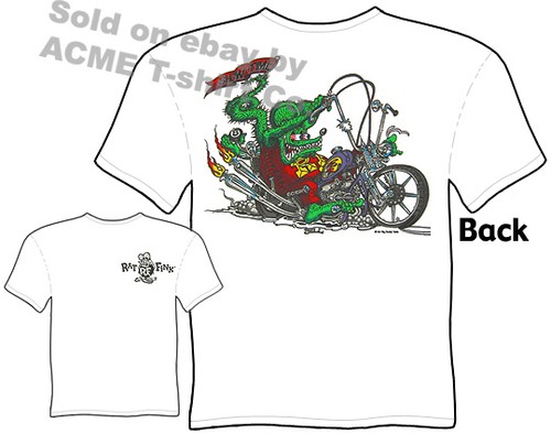 Rat Fink T Shirt ShowTime Chopper Ed Roth T Shirts Big Daddy T Sz M L ...