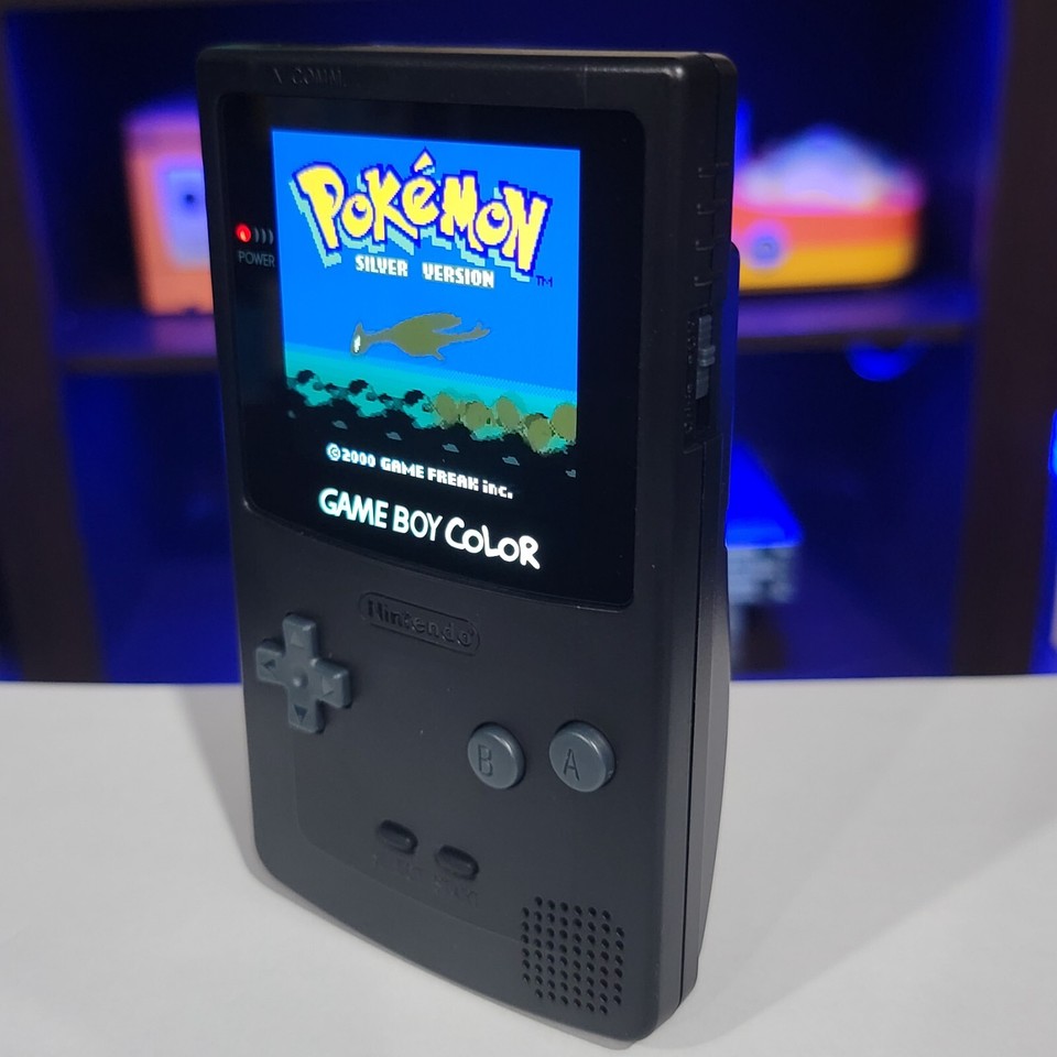Black Gameboy Color Console OLED Touch Screen GBC Game Boy | eBay