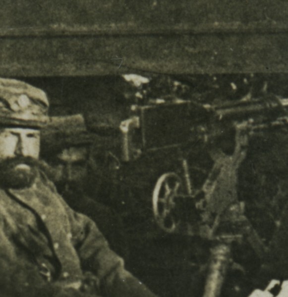 France First World War Marne submachine gun in the trench Old Stereo ...