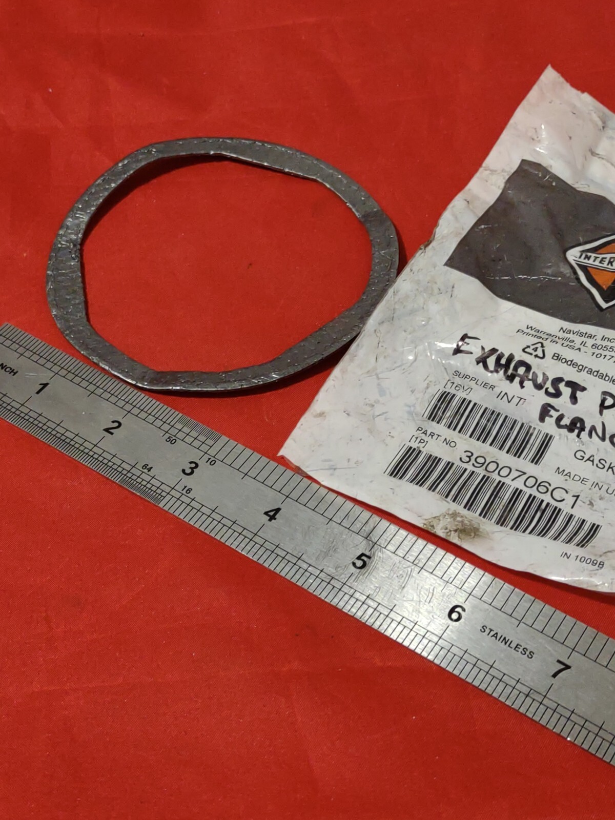 NEW NAVISTAR INTERNATIONAL 3900706C1 EXHAUST PIPE FLANGE GASKET 4 ...