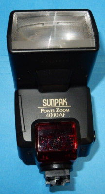 SUNPAK Power Zoom PZ 4000AF Flash Electronic Flash Unit For Canon EOS ...