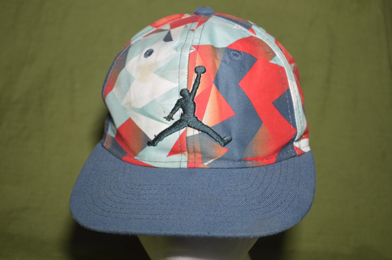Rare Nike Air Jordan Hare Jumpman Hat Snapback Cap Youth Flat Bill Red ...