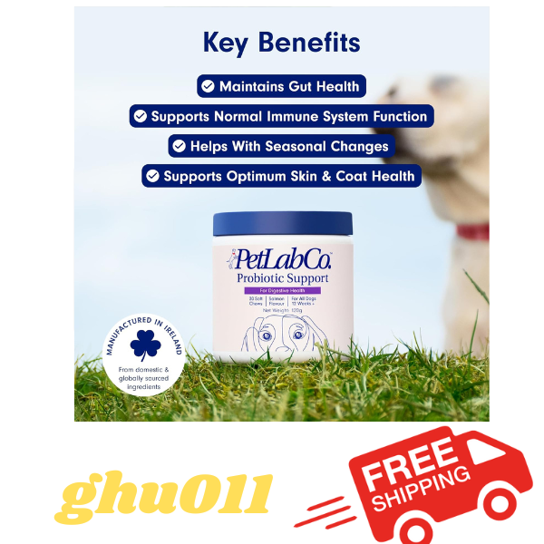 Petlab Co Probiotic Dog Chews Gut Health Support Treats Stop Itchy Skin ...